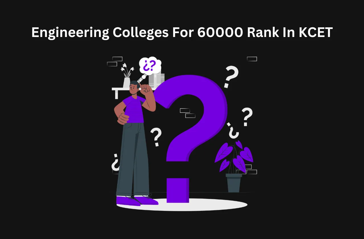 Engineering Colleges For 60000 Rank In KCET