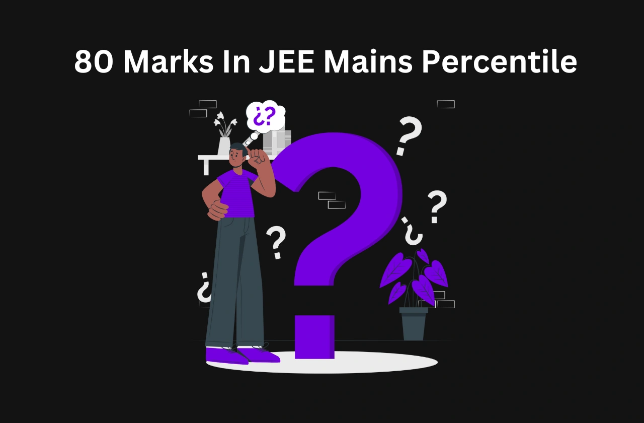 80 Marks In JEE Mains Percentile